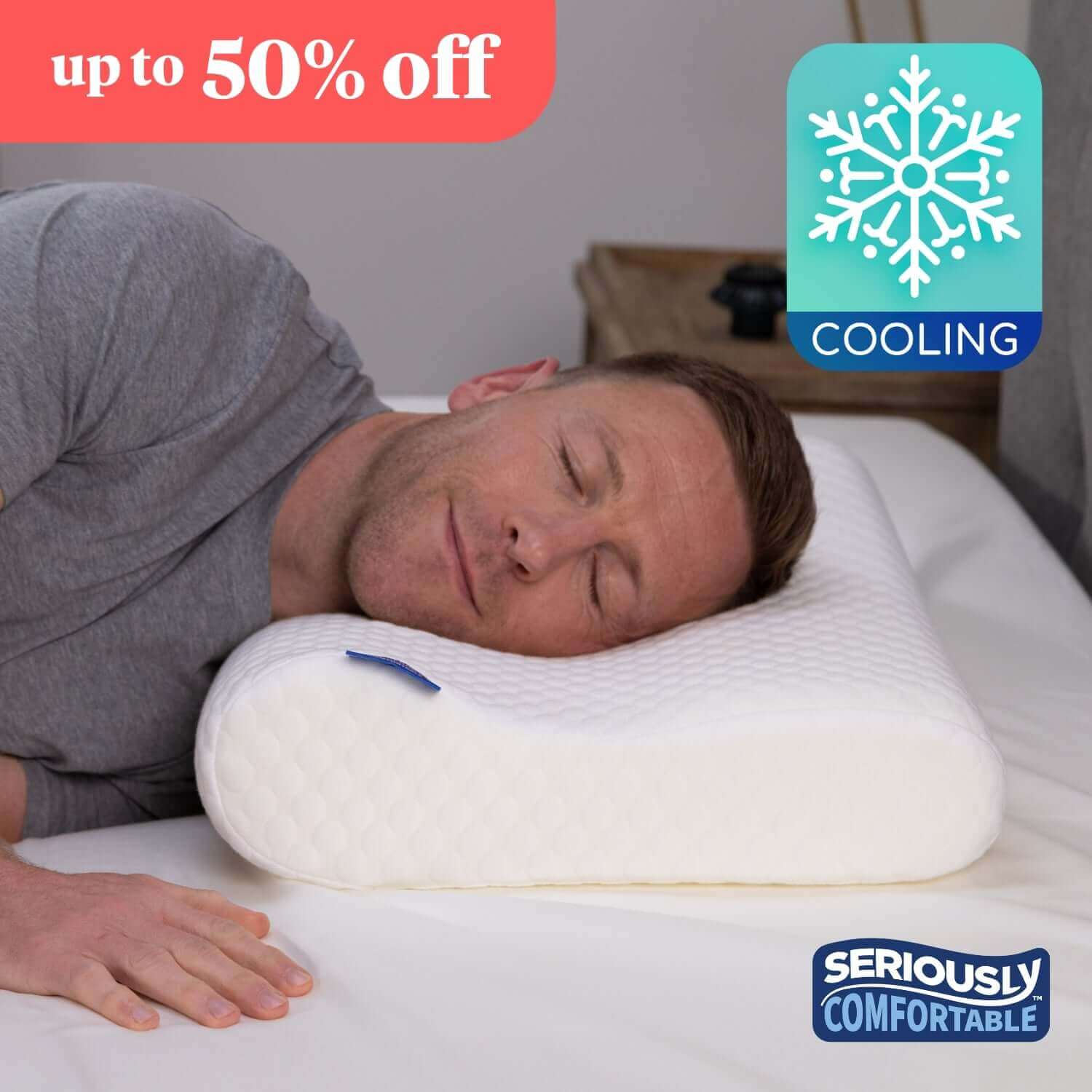 Seriously Comfortable Cool Anatomic Comfort Pillow