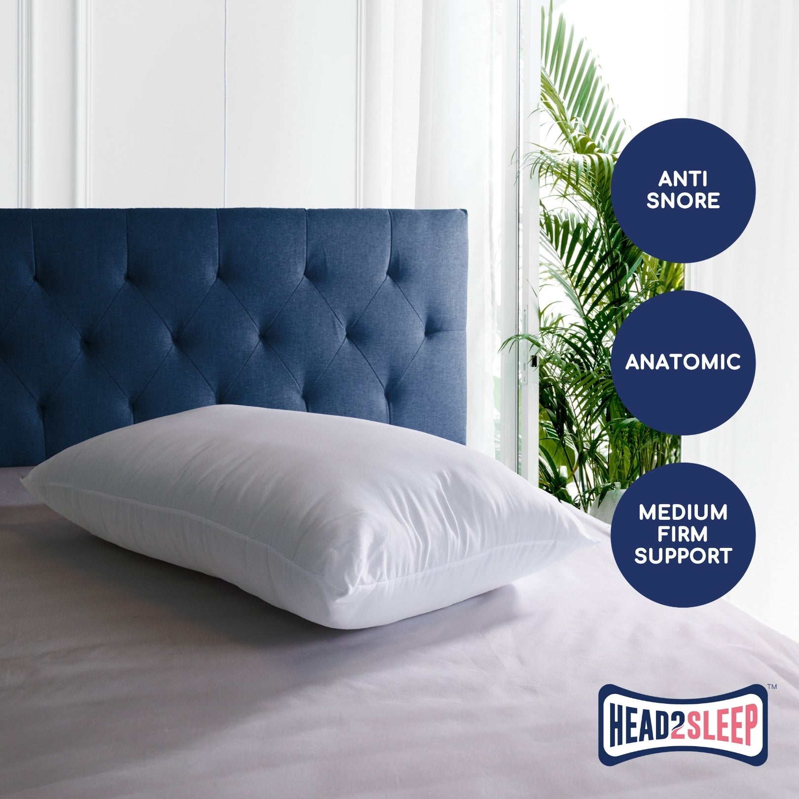 Head2sleep Anti Snore Support Pillow