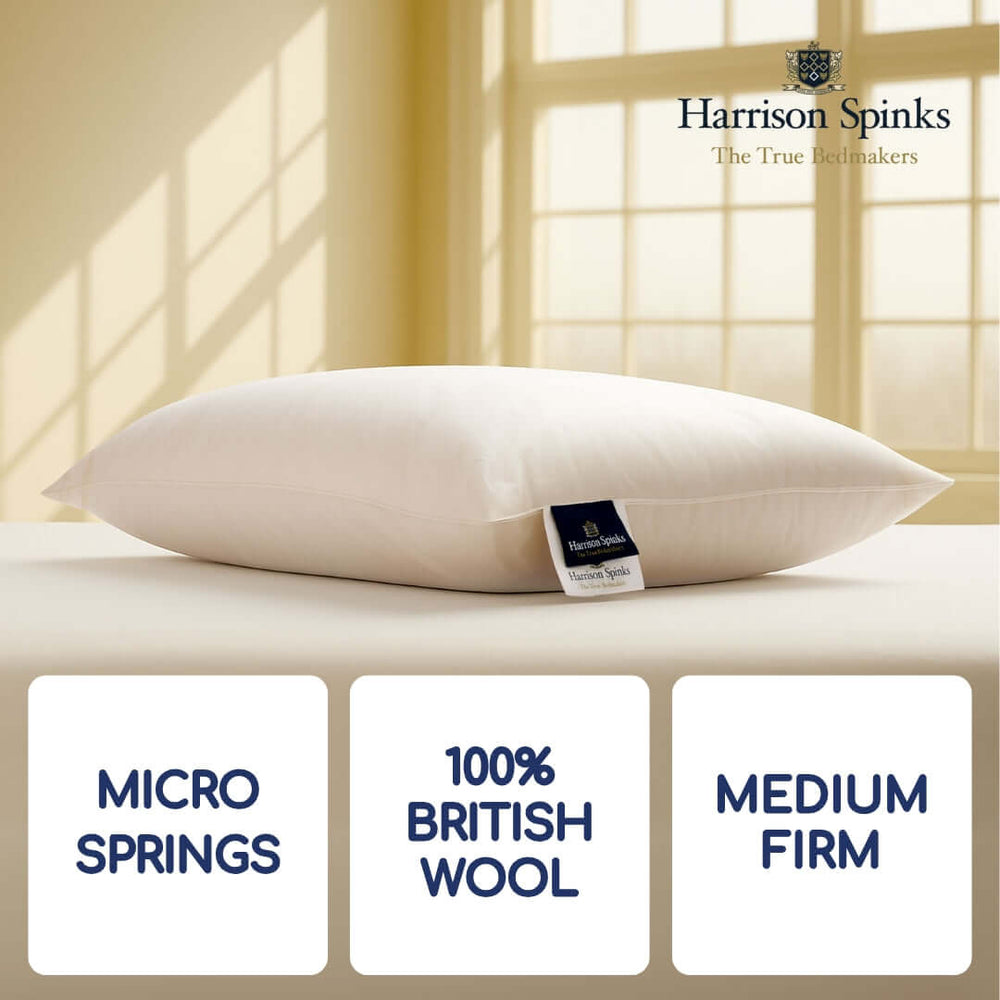 Harrison Spinks Deluxe British Wool and MicroSpring Pillow